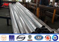 China 11kv Conical Electrical Hot Dip Galvanized Steel Utility Poles 2.5mm to 10mm Thickness for sale
