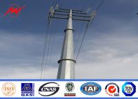 China 15m Transmission Line Utility Power Poles , Q345 Q420 Tubular Steel Pole for sale