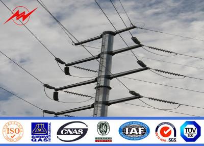 China 69kv Q345 Hot Dip Galvanized Steel Pole Transmission Line Poles 5m - 15m for sale