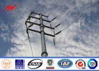 China Hot Dip Galvanized Utility Power Poles IP65 For Transmission Line Project for sale