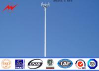 China 60M Professional Monopole Telecom Tower With ASTM A123 Galvanization Standard for sale