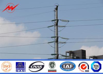 China 60kv Electrical  Steel Utility Pole For Power Distribution Line Project Pole for sale