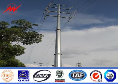 China Hot Dip Galvanization Electrical Octagonal Distribution Line Power Poles for sale