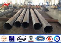 China Hot Dip Galvanized Steel Philippines Metal Utility Poles For Utility Transmission Line for sale