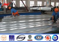 China Transmission Line Steel Tubular Pole 220kv Overhead Line Work Load 400kgf for sale