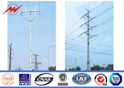 China 75ft 4mm Q235 Hdg Electric Power Pole Polygonal Double Cross Arm Iso Certification for sale