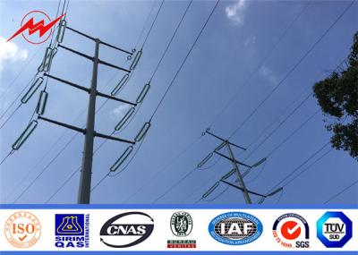 China 400 Line Angle 110kv 132 Kv Power Transmission Tower , Metal Power Poles for sale