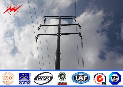 China OEM Power Transmission Poles , Hot Dip Galvanised Steel Pole With AWS D1.1 Standard for sale