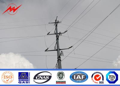 China Electricity Metal Utility Poles , Galvanized Steel Pole For Power Transmission Line for sale