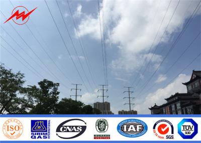 China 69kv 75ft 80ft 90ft  Electrical Tubular Steel Structures For 69kv Transmission Power Line for sale