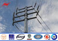 China Waterproof Galvanized Steel Pole For 110v Electrical Distribution Line Project for sale