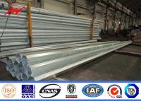China 69KV 50-120FT Bitumen AWS D1.1 Galvanized Octagonal Pole For Transmission Overline for sale