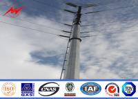 China Electrical Steel Tubular Pole , Metal Utility Poles For 132kv Distribution Line Project for sale