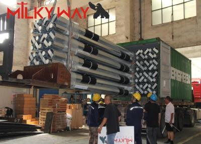 China Malaysia 11m 3.6mm 7.2mm FRP Painting S355JR Steel Pole Engineered for Outdoor Electrical Utility System for sale