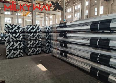 China Malaysia 9m 3.6mm 7.2mm FRP Painting S355JR Steel Pole Engineered for Outdoor Electrical Utility System for sale