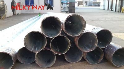 China Hot Dip Galvanized Steel Utility Poles For Electric Transmission With High Safety Factor Design Load for sale