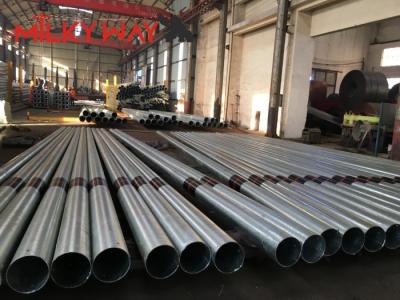 China Hot Dip Galvanization Octagonal Galvanized Steel Pole For Electricity Distribution With 12m Height for sale