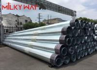 China 17m Galvanized Steel Power Transmission Pole 1200daN Load ASTM A123 for sale