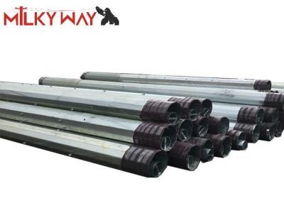 China 14M Steel Utility Pole for 110KV Termination Transmission with Bitumen Coating and Long Life Design for sale