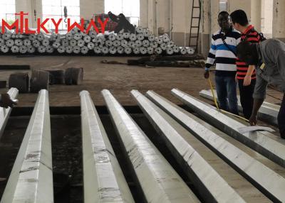 China 9m class5 class6 Electrical Power Pole Hot Dip Galvanized Steel For Distribution for sale