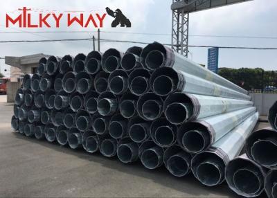 China 14m class3 class4  Galvanised Steel Pole For 33kv Transmission Line for sale