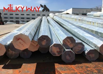 China 60FT 70FT Single or Double Crossarm Steel Power Pole with Customizable Dimensions for sale