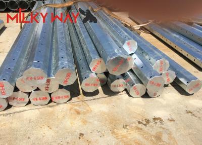 China 8m 11KV 13KV Electrical Power Steel Pole Transmission Line Project with Bitumen for sale