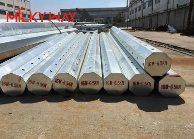China Hot Dip Galvanized Electrical Power Pole for Power Transmission with Customized Height for sale