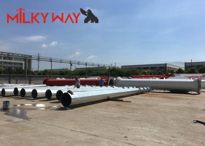 China 6mm Galvanized Steel Power Transmission Pole 10kV-220kV for sale