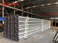 China Galvanized Traffic Light Pole 10M Height 7M Crossarm for sale