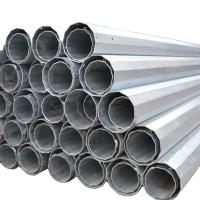 China 12m Hot Dip Galvanized Steel Power Pole with 450MPa Yield Stress and Dodecagonal Shape for Electric Power Transmission for sale