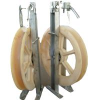 China 660mm*100mm Nylon Cable Pulley 220V Stringing Block for Construction Works for sale