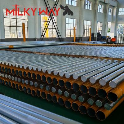 China 9 METERS TUBULAR STEEL POLES  TENSION IRAQI STAIRCASE STEEL POLES for sale