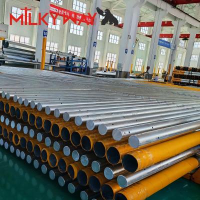 China 11-Meter Hot-Dip Galvanized Octagonal Power Distribution Pole with AWS D1.1 Welding Standard for sale