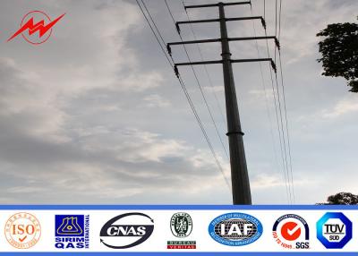 China Octagonal Steel Electric Utility Pole For 132kv Electrical Distribution Line for sale