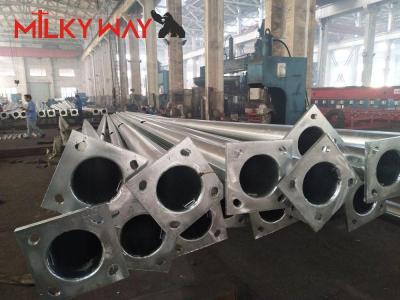 China Customizable Street Light Poles with Lengths up to 14 Meters Without Slip Joint and Multiple Flange Mounted or Planted Type Options for sale