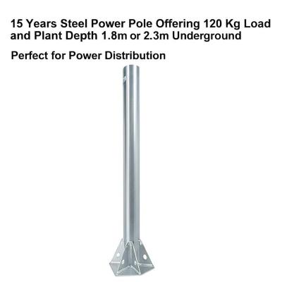 China Minimum Yield Strength 460 Mpa Transmission Pole Designed to Withstand Wind Resistance 3 to 500kmh Ideal for Power Line Infrastructure Projects for sale