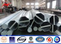 China 9M 440DAN Dan Octagonal Utility Power Poles Hot Dip Galvanized Power Distribution Poles for sale