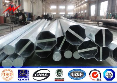 China 9M 440DAN Dan Octagonal Utility Power Poles Hot Dip Galvanized Power Distribution Poles for sale