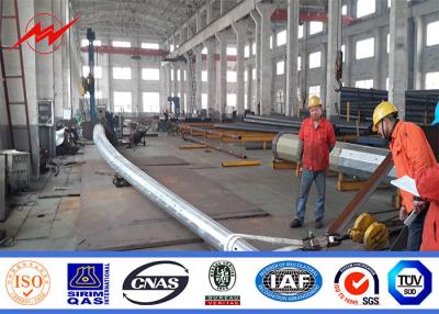 China 1-30mm Polygonal Steel Power Pole Hot - Dip Galvanization 30 Years Warrenty for sale