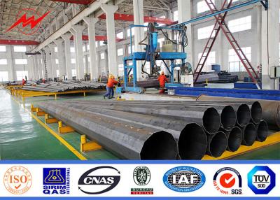 China 35 Feet Steel Power Pole Grade One Protect Level Galvanization Electrical Steel Pole for sale