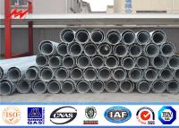 China Round Conical Electric Transmission Poles , Galvanized Distribution Pole for sale