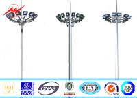China High Mast Light Steel Tubular Pole Single Double Triple Arm For Stadium for sale