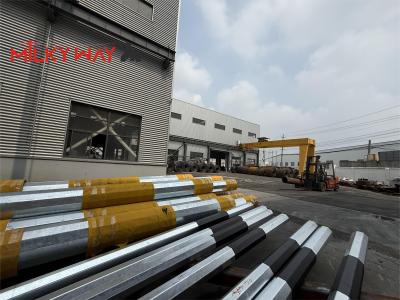 China Conoid Multi Pyramidal Columniform Polygonal or Conical Utility Power Poles with Design Load from 300 to 1000 Kilograms for sale