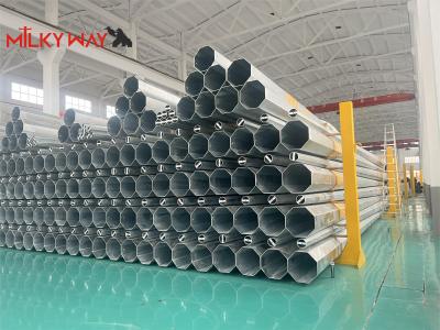 China 10m 400dan 9m 200dan safety factor 1.5 Mauritania  Power Distribution steel pole for sale