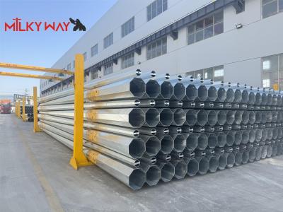 China 30FT 35FT NEA Philippines Breaking Load 500kg Yield Strength Not Less Than 355 mpa steel poles for sale