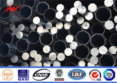 China 35ft 127-248mm Tubular Steel Power Pole 2.75 / 3mm Thick Hot Dip Galvanized for sale