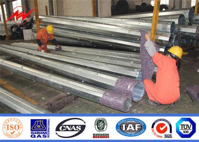 China Hot Dip Galvanised Steel Power Pole 70FT 94FT With Miminum Yield Strength 460mpa for sale