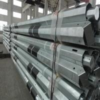 China 17M 800 Dan Steel Power Pole , Galvanized Steel Pole For Power Transmission Electric Line for sale