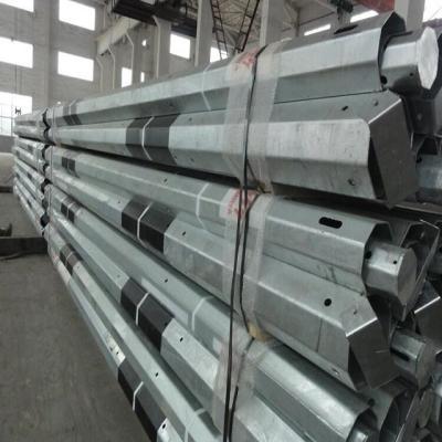 China 17M 800 Dan Steel Power Pole , Galvanized Steel Pole For Power Transmission Electric Line for sale